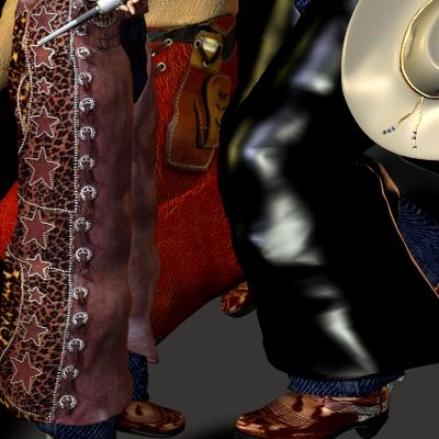 Cowboy Chaps - Poser World 3D Figure Club