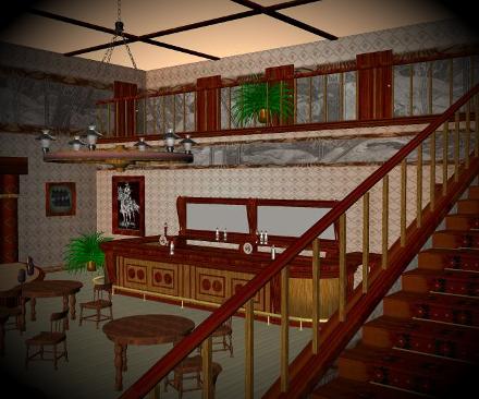 Bella's Saloon Modular Scene - Poser World 3D Figure Club