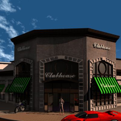 Clubhouse scene - Poser World 3D Figure Club