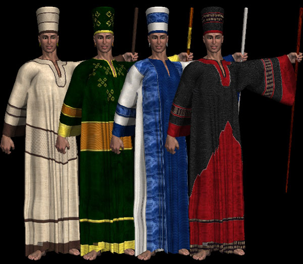 Textures and MAT Files for the High priest - Poser World 3D Figure Club
