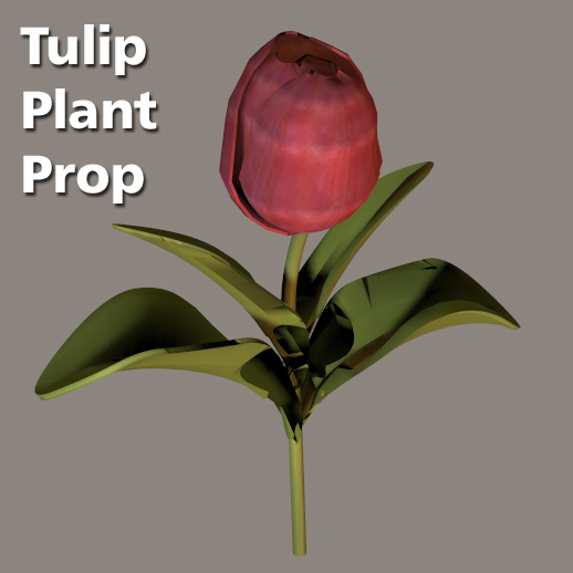 Tulip Plant Prop - Poser World 3D Figure Club