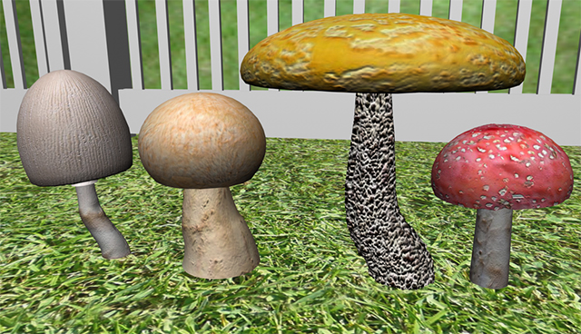 Mushroom Plant Models - Poser World 3D Figure Club